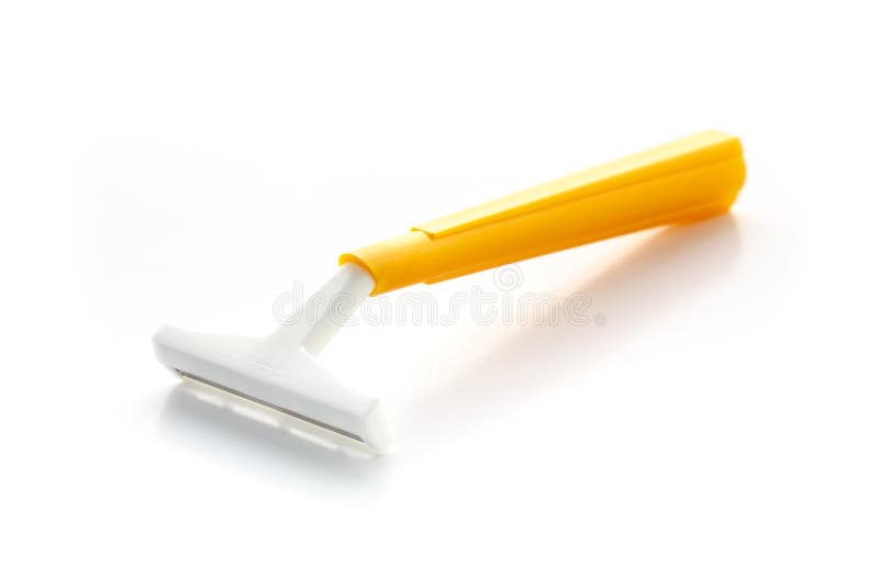 Yellow Shaver stock photo. Image of safety, care, personal - 56818290