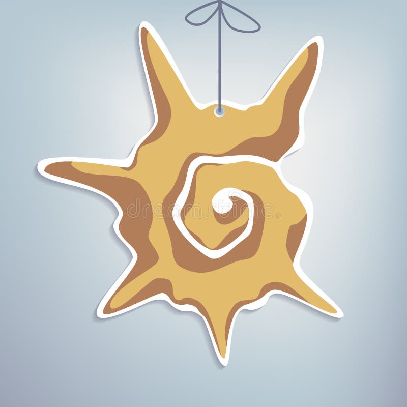 Yellow Shell Flat Paper Toy Stock Vector - Illustration of animal ...