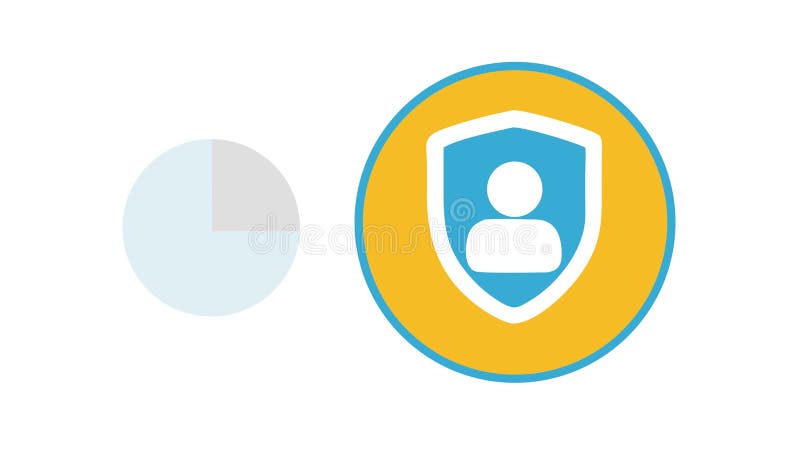 Yellow Shield Icon, Representing Security or Protection, Vector Design ...