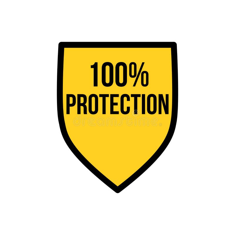 Yellow Shield Blank Logo Icon Design Template, Privacy Protection or ...