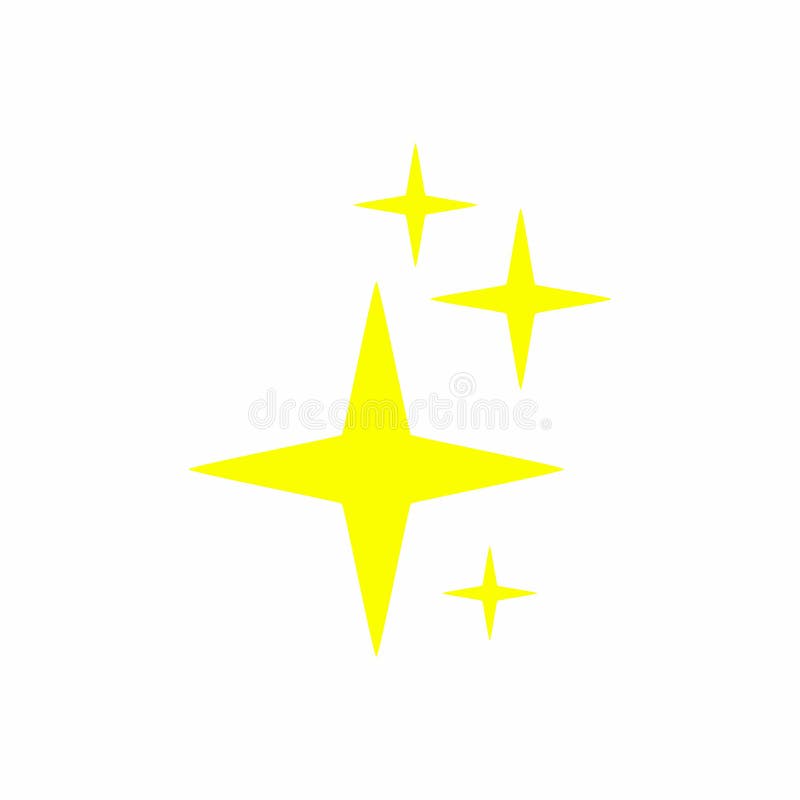 Shine Shape, Amazed Effect Vector Illustration with White Background ...