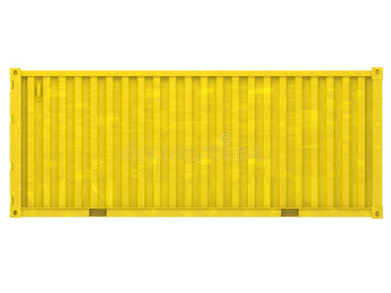 Yellow Shipping Box Logo Sign Vector Set Isolate on Black Stock Vector ...