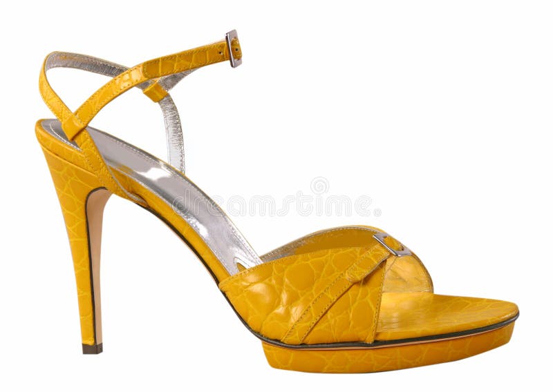 Yellow shoe stock image. Image of beautiful, fashion - 10199013