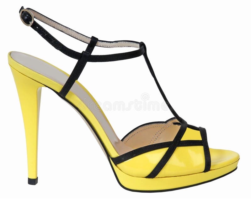 Yellow shoe stock photo. Image of classic, collection - 44003300