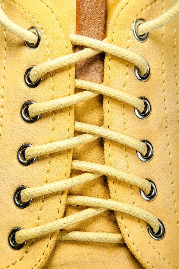 Yellow shoelace stock image. Image of culture, lace, clothing - 41286433