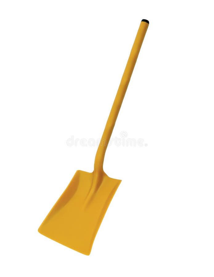 Yellow Toy Shovel Against Red Barn Wall Stock Photo - Image of plank ...