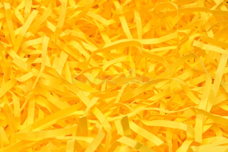 Yellow Shredded Paper As Backgroud Stock Image - Image of refuse ...