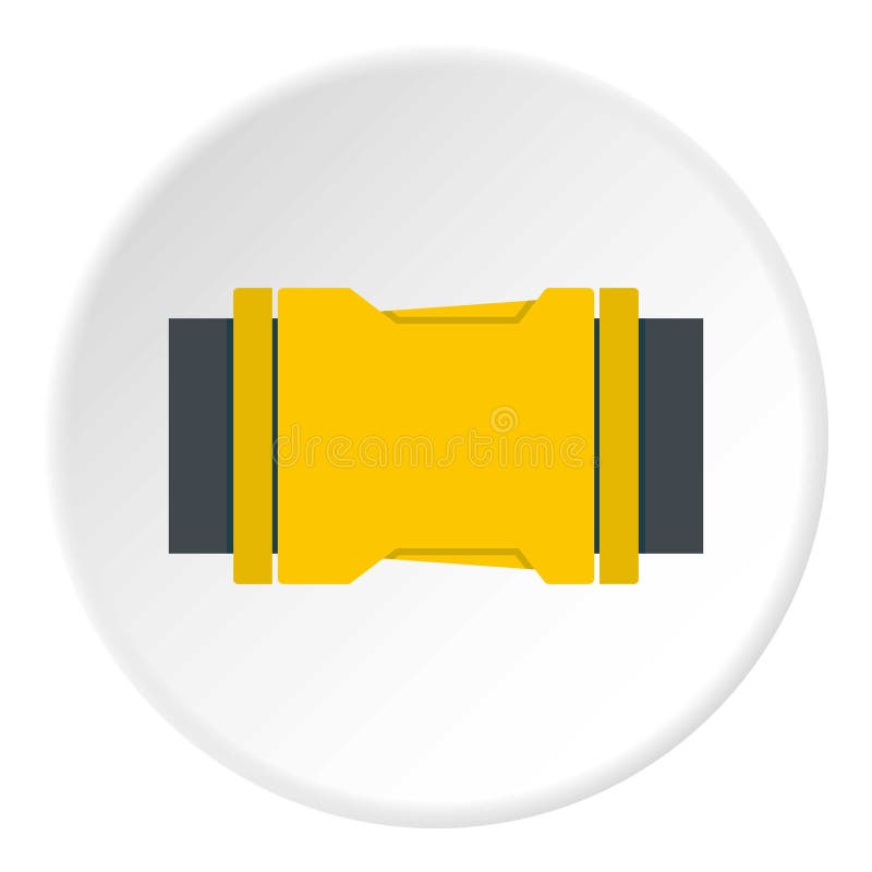 Yellow Side Release Buckle Icon Circle Stock Vector - Illustration of ...
