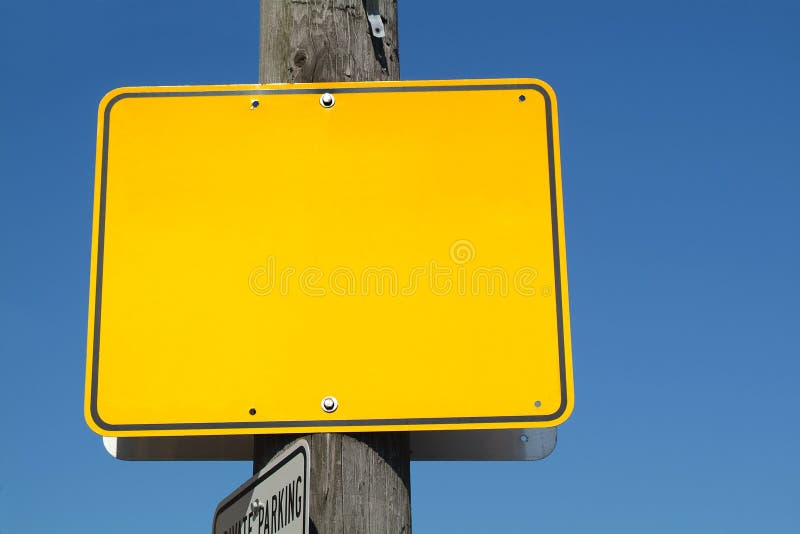 Yellow Sign stock image. Image of drive, restricted, clean - 1672559