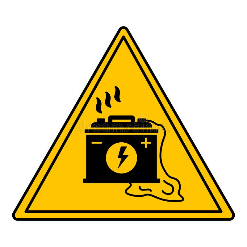 Yellow Sign Loading Battery Stock Vector - Illustration of battery ...