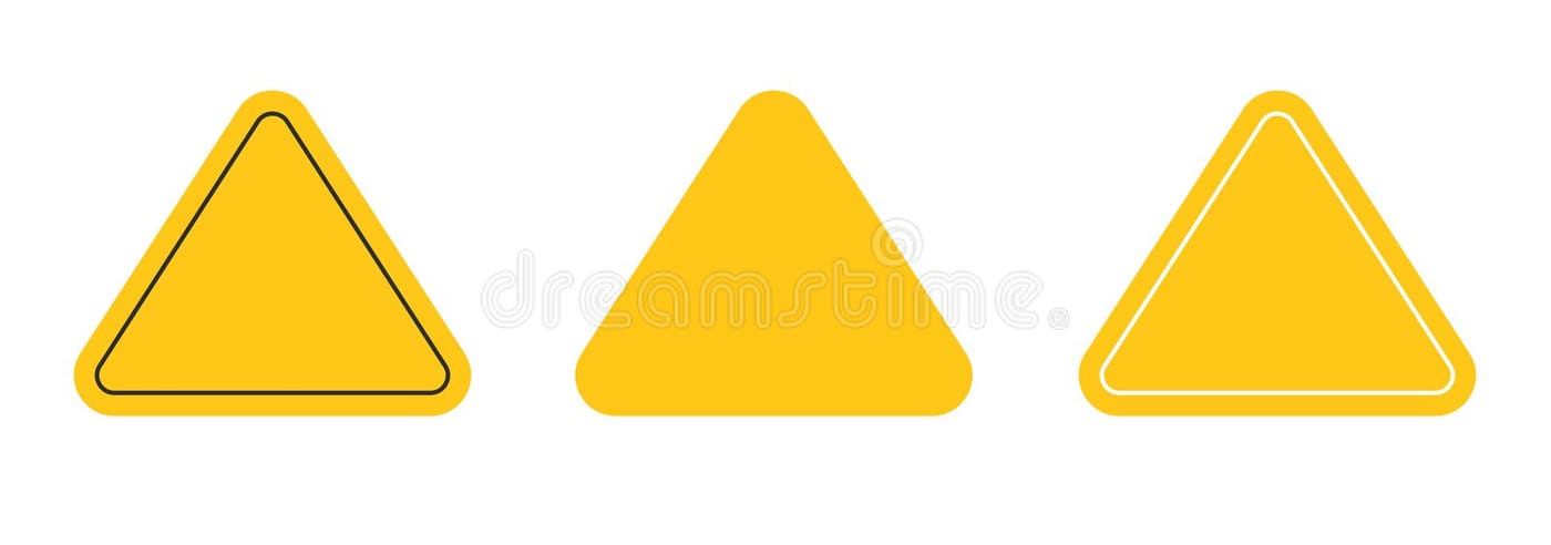 Warning Sign Yellow Template Stock Illustrations – 10,079 Warning Sign ...