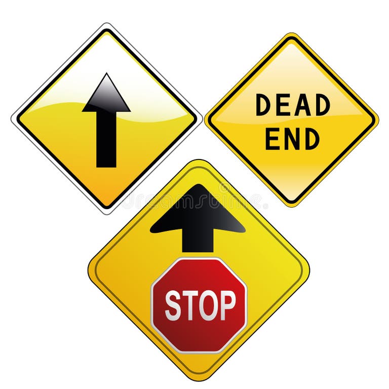 Yellow signals stock vector. Illustration of forbid, sign - 36002637