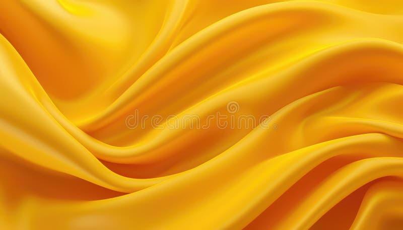Yellow Silk Fabric Texture Background. Generative AI Stock Illustration ...