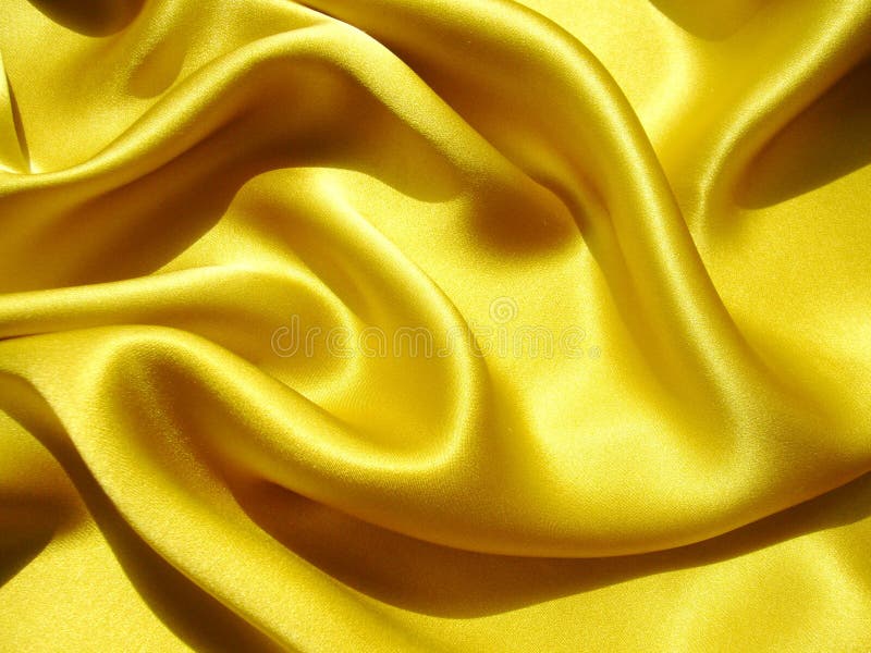 Yellow Silk Fabric. Natural Silk Stock Image - Image of yellow, carving ...