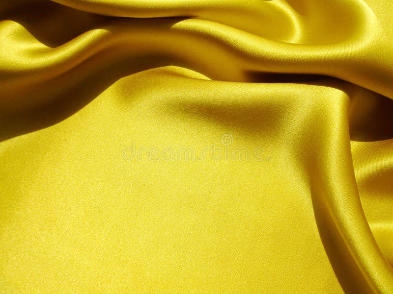 Yellow Silk Fabric. Natural Silk Stock Photo - Image of green, orange ...