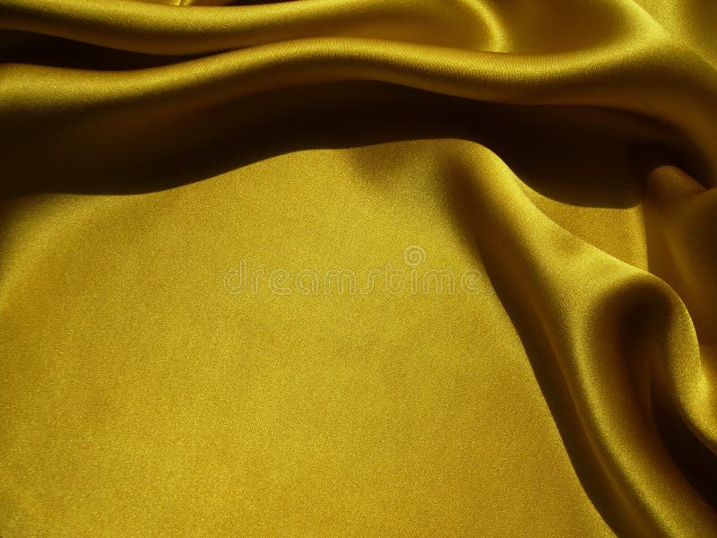 Yellow Silk Fabric. Natural Silk Stock Image - Image of orange, silk ...