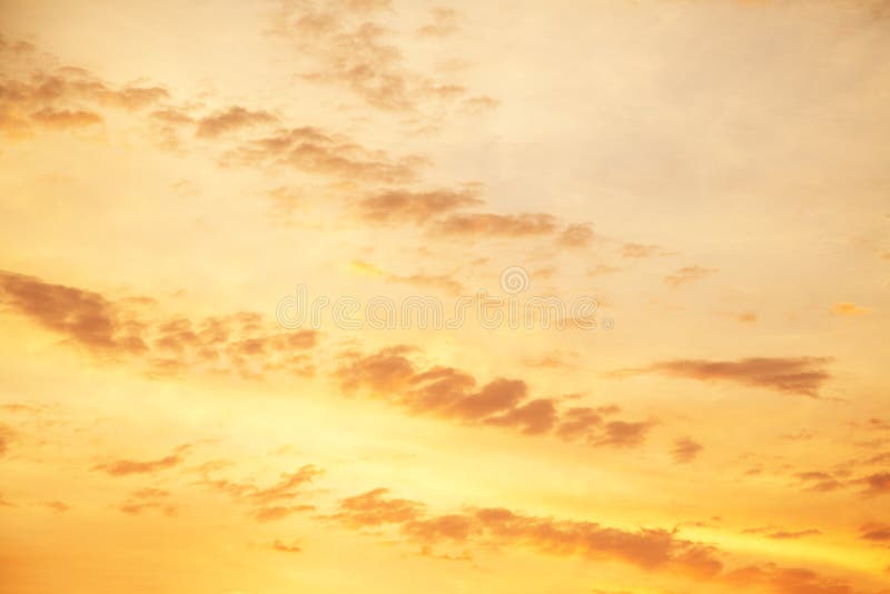 Yellow Sky when the Sun is Rising Up. Background or Texture for Stock ...