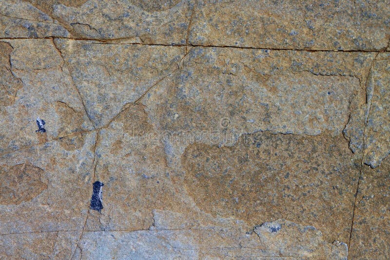 Yellow Slate Stone Surface Texture with Cracks and Erosion. Stock Image ...