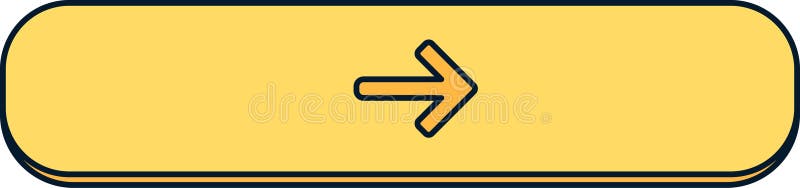 Yellow Slider Switch with Arrow Direction Symbol Stock Vector ...