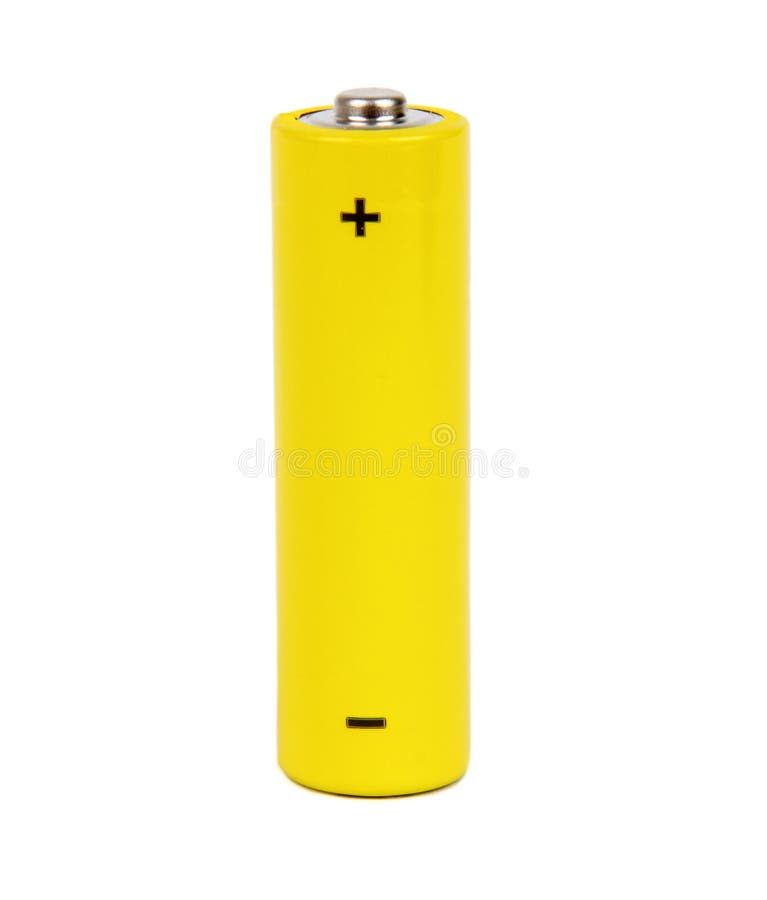 AA battery on white stock image. Image of alkaline, black - 27088279