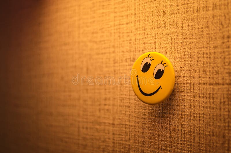 Yellow Smile Face on Canvas Texture Stock Image - Image of mesh ...