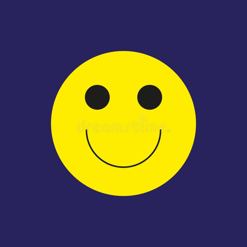 Happy yellow smile face stock illustration. Illustration of badge - 2810683