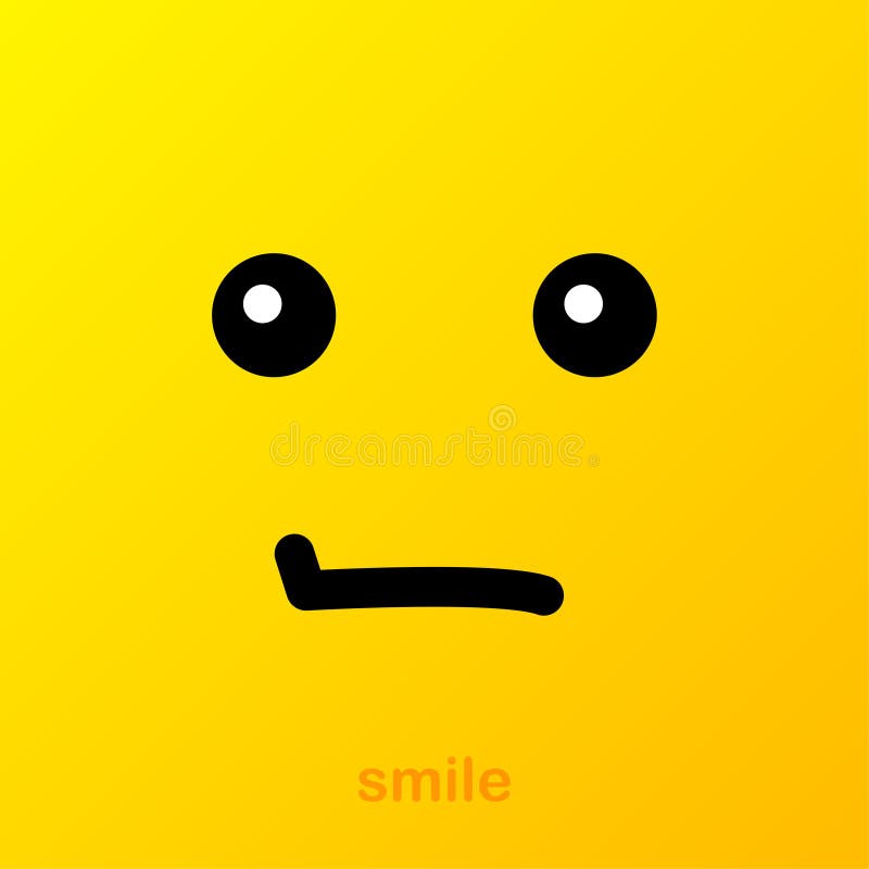 Yellow Smile. Smile Icon. Vector Emoticon Set. Vector Background Stock ...