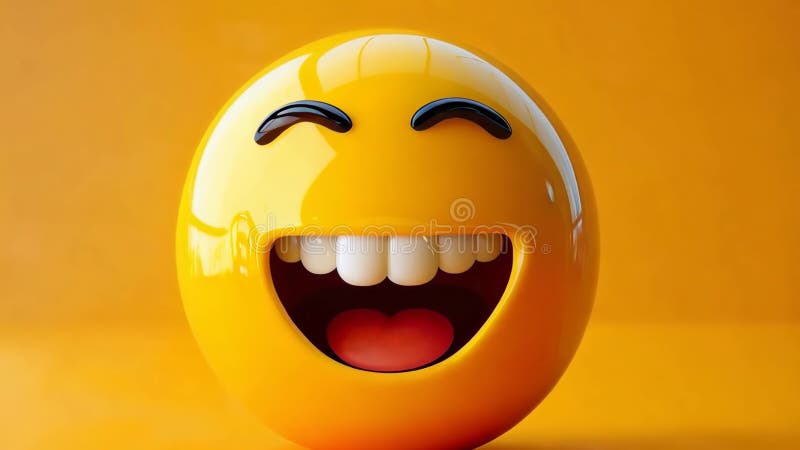 A Yellow Smiley Face with a Big Smile on Its Face Stock Footage - Video ...