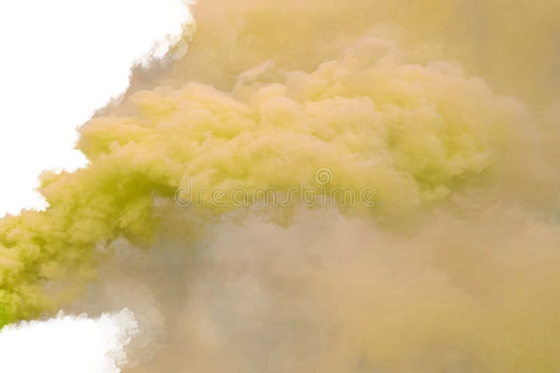 Yellow smoke stock photo. Image of magic, colour, cloud - 123084538