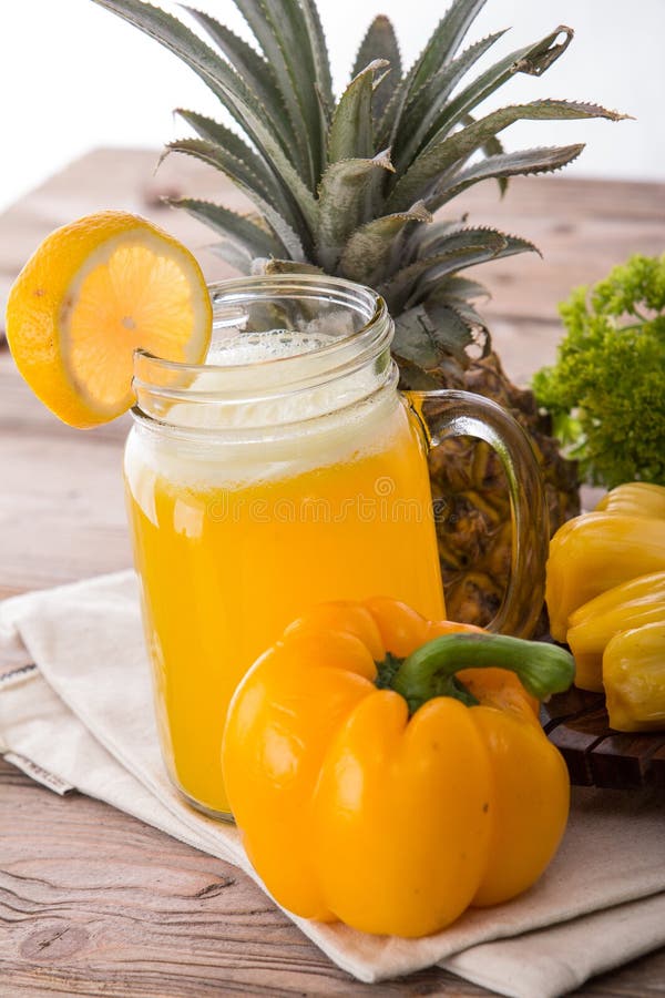 Yellow Smoothie stock image. Image of diet, digestive - 51568743