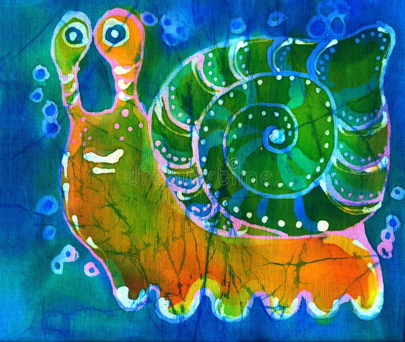 Yellow snail stock illustration. Illustration of decorative - 2643729