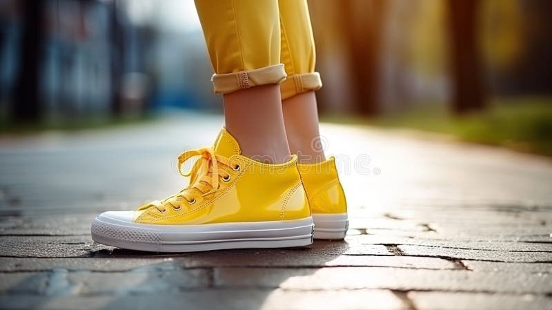 Yellow Sneakers Will Easily Introduce a Bright Accent To Everyday Style ...