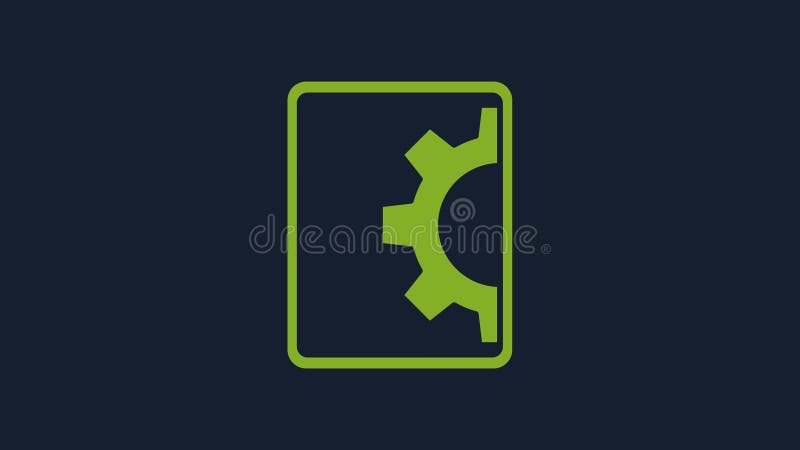 Yellow Software, Web Development, Programming Concept Icon Isolated on Blue Background ...