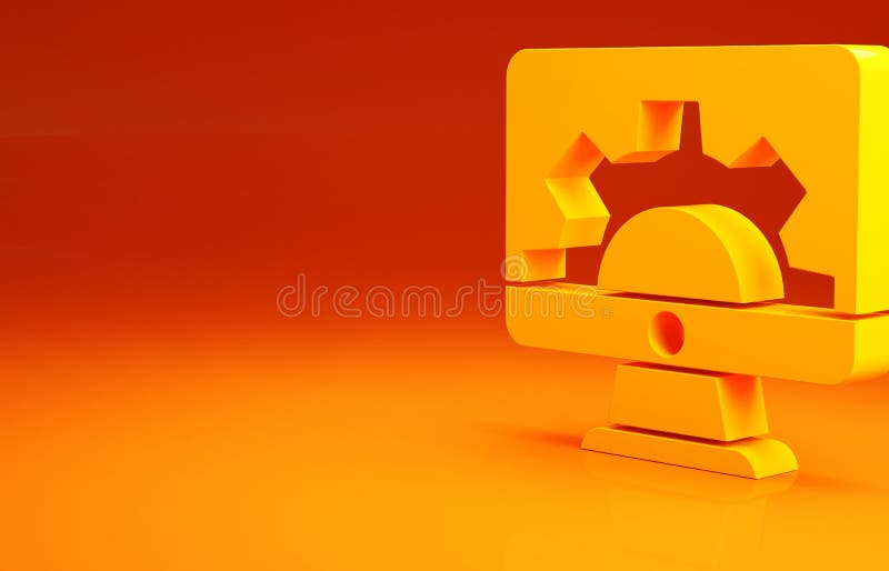 Orange Software, Web Development, Programming Concept Icon Isolated on ...