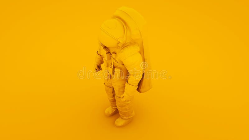 Yellow Spaceman Astronaut Cosmonaut Advanced Crew Escape Suit Stock ...