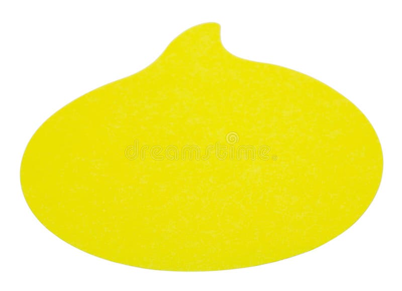Yellow speech bubble stock photo. Image of blank, communication - 28781430