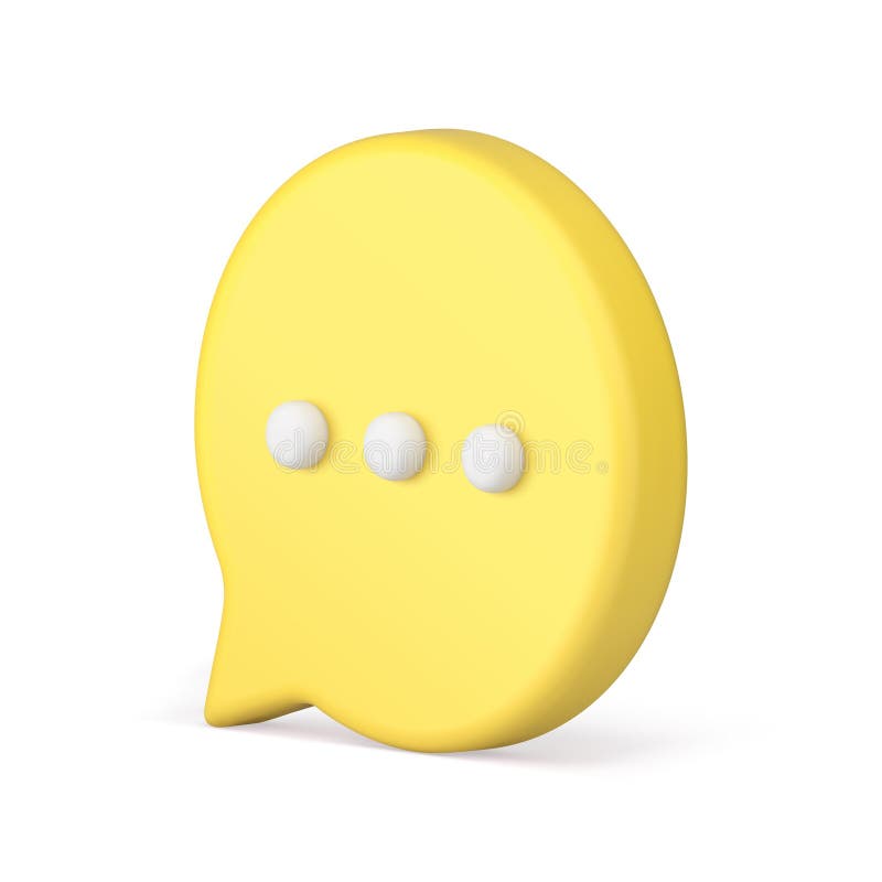 Yellow Speech Bubble Cyberspace Message Chat Box Communication ...