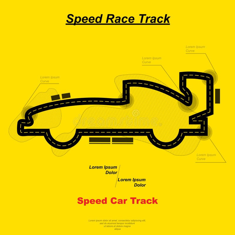 Speed car track stock vector. Illustration of championship - 103528495
