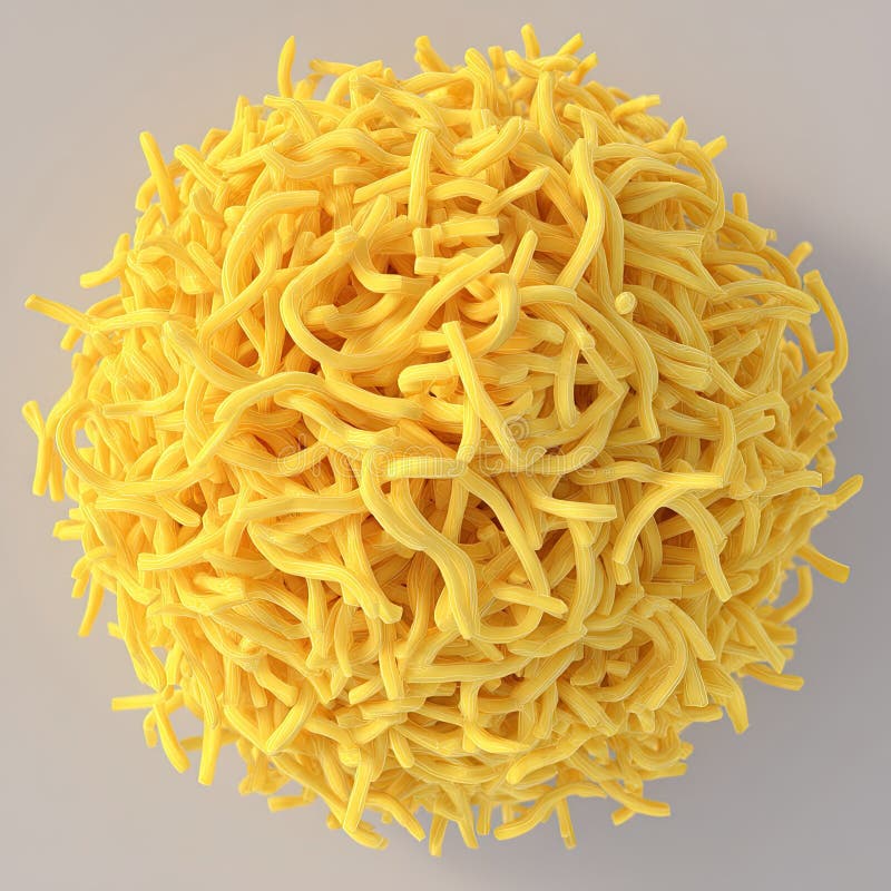 AI-Generated Pasta Sphere stock illustration. Illustration of ball ...