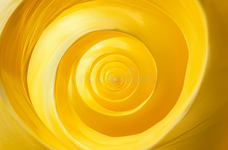 Yellow Spiral Abstract Pattern Stock Image - Image of artistic, modern ...