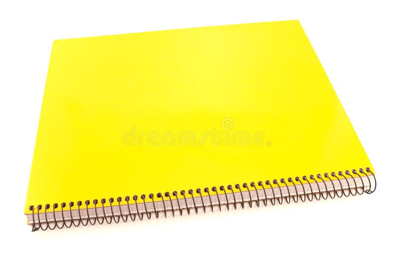 Yellow notebook and pen stock photo. Image of page, binding - 20298562