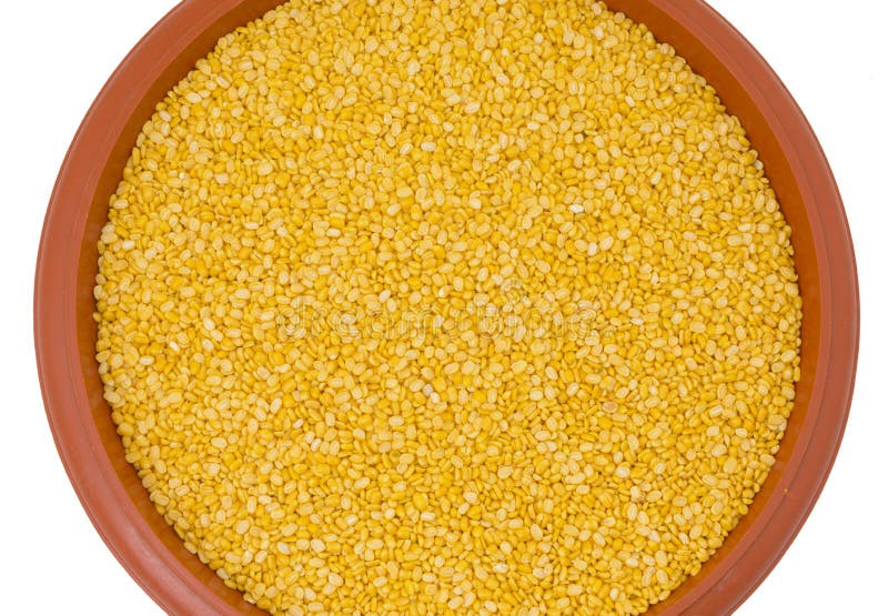 Yellow Split Dal Also Know As Mogar Dal or Mung Dal Stock Photo - Image ...