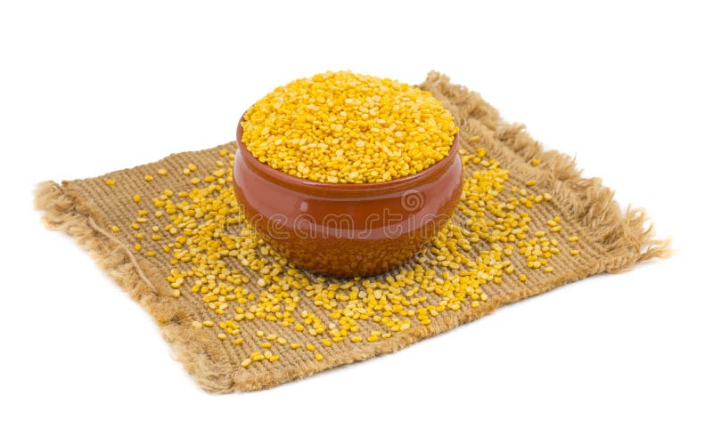 Yellow Split Dal Also Know As Mogar Dal or Mung Dal Stock Image - Image ...
