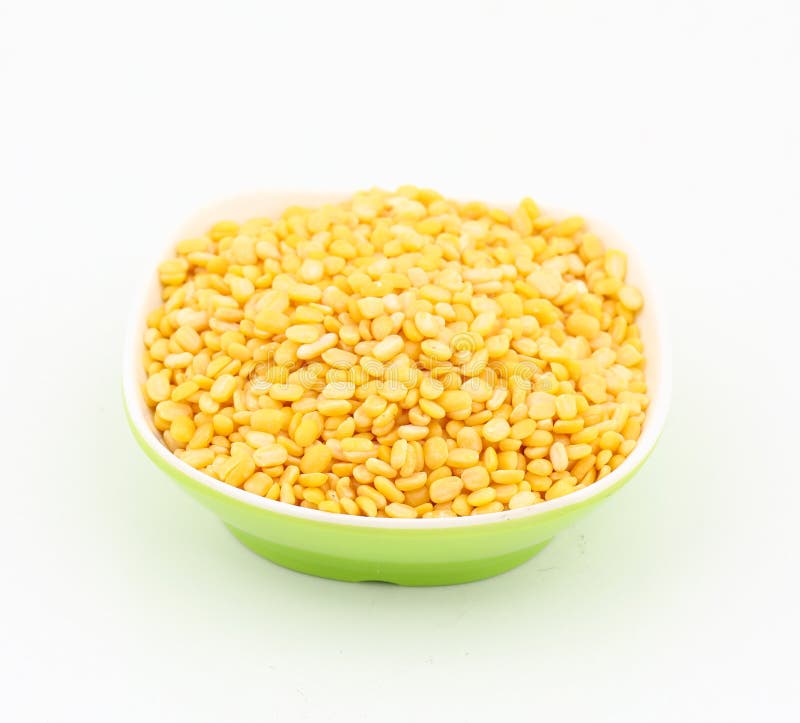 Yellow split mung dal stock photo. Image of radiata, background - 90847806