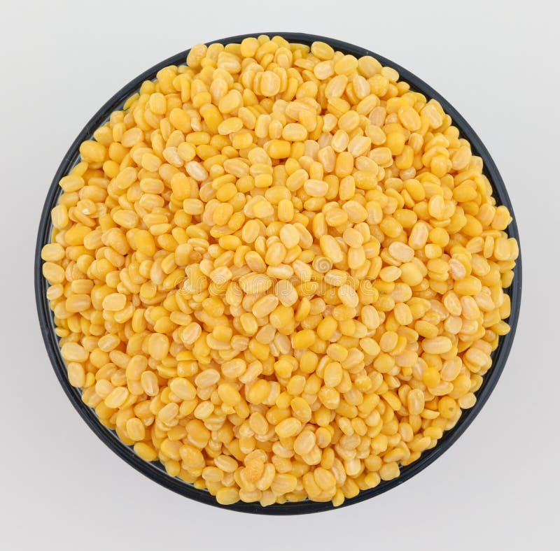 Yellow split mung dal stock image. Image of seed, background - 97588573