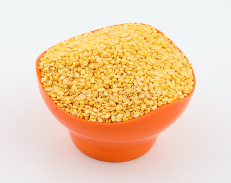 Yellow split mung dal stock photo. Image of mung, radiata - 97589152