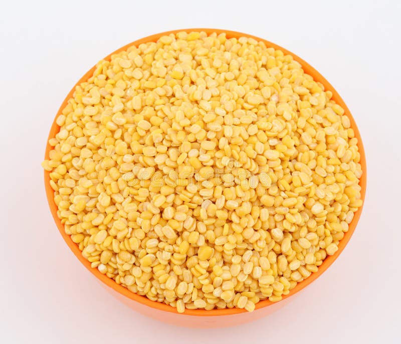Yellow split mung dal stock photo. Image of closeup, moong - 97589974