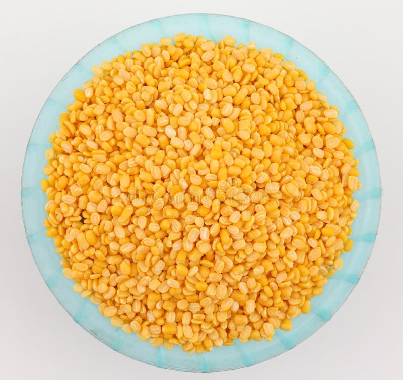 Yellow split mung dal stock image. Image of background - 97591385