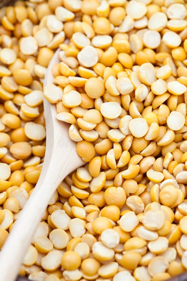 Yellow split peas stock photo. Image of closeup, split - 11816628
