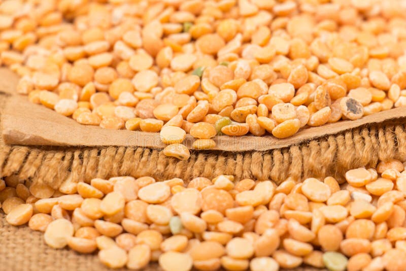 Yellow split peas stock image. Image of horizontal, colour - 53826061